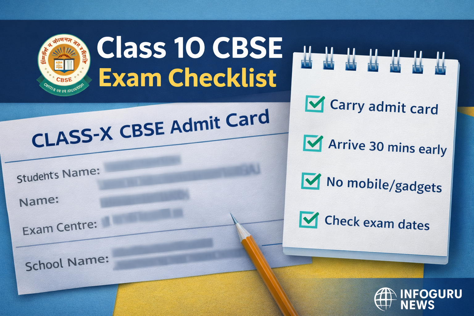 Class 10 CBSE Admit Card: How to Download, Important Instructions ...